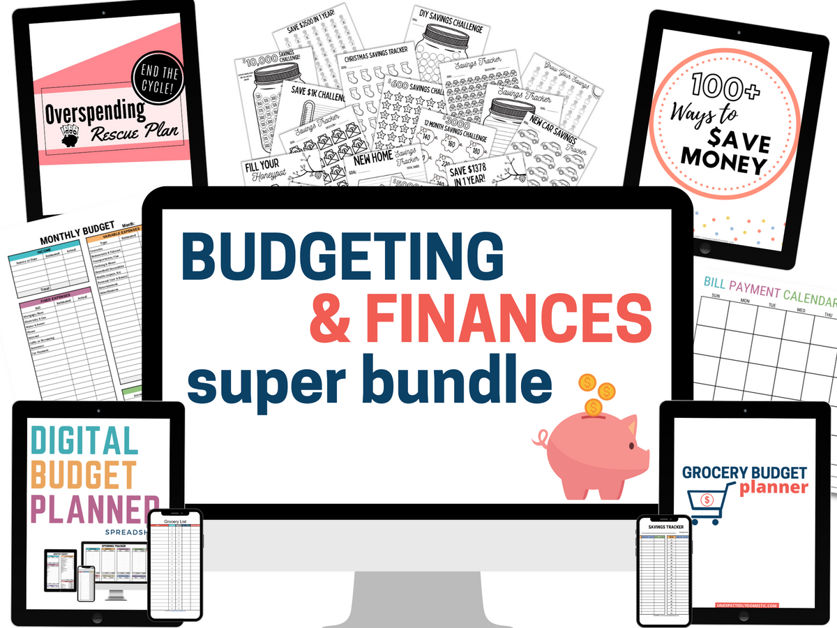 Budgeting & Finances Super Bundle - SPECIAL OFFER – Unexpectedly Domestic