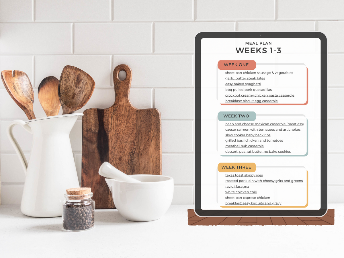 5 Ingredient Meal Plan – Unexpectedly Domestic